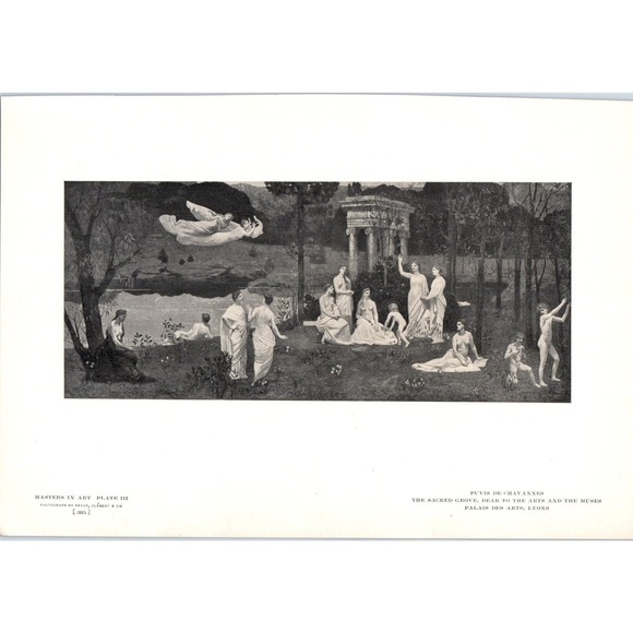 None | Other | The Sacred Grove Dear To The Arts Muses Puvis De ...